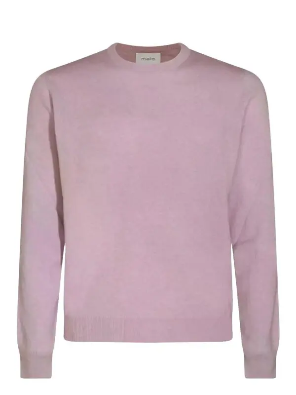 Malo Crew-neck Cashmere Sweater - Purple