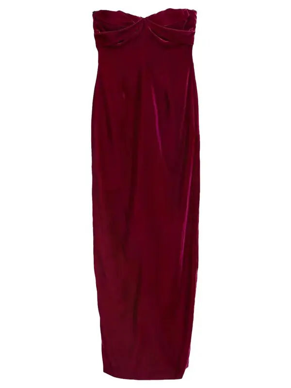 TOM FORD Draped-detail Dress - Purple