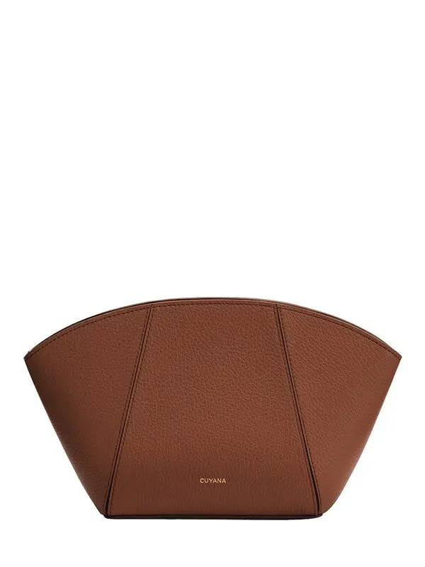 Cuyana Forma Pouch - Dark Chestnut