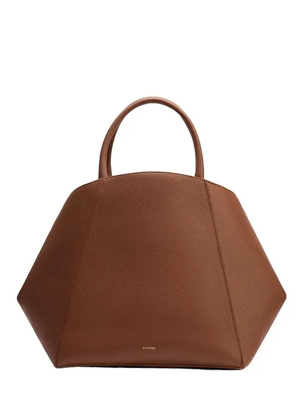 Cuyana Forma Satchel Bag - Dark Chestnut