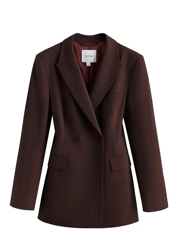 Cuyana Wool Cinched Blazer - Fondant