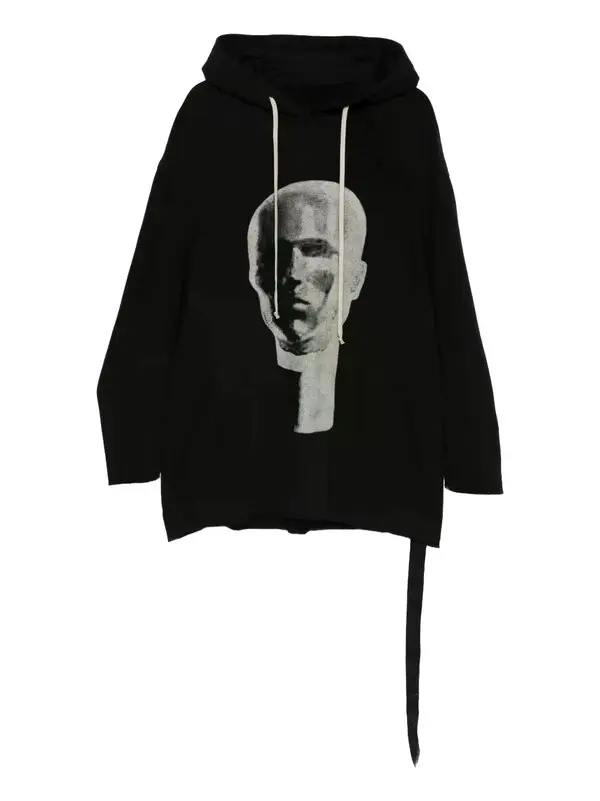 Rick Owens Graphic-print Hoodie - Black