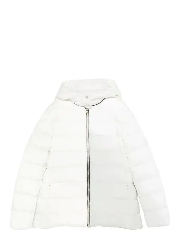Herno Hooded Quilted Jacket - White