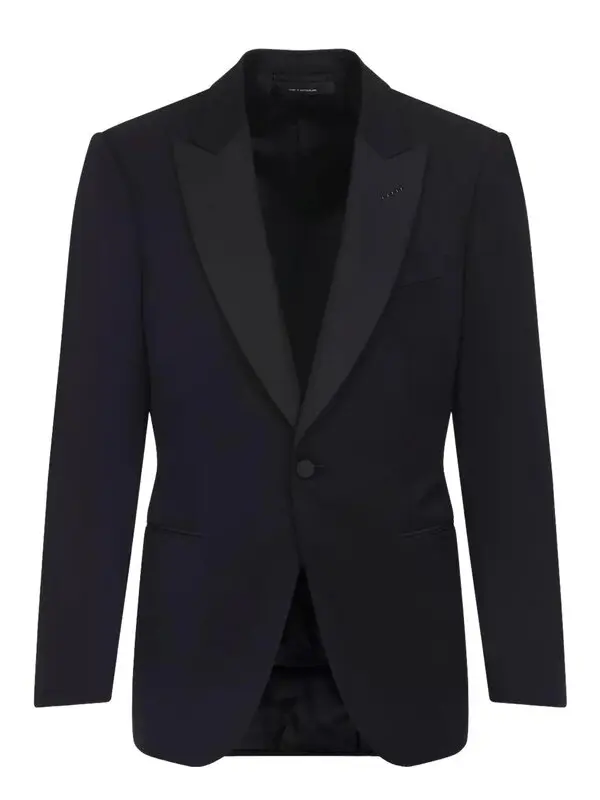 TOM FORD Shawl-lapel Single-button Jacket - Black