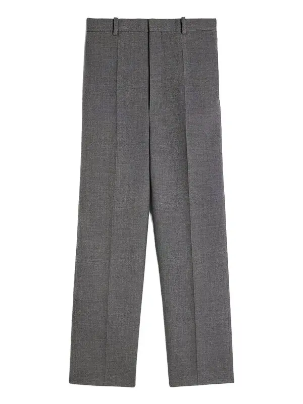 JIL SANDER Pleated Trousers - 025 Grey