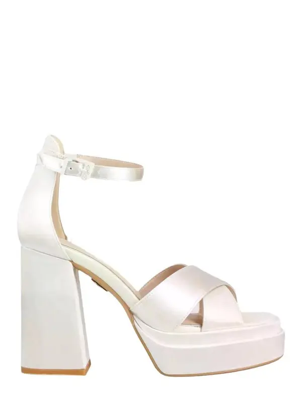 BUFFALO Bonny Cross Sandals - White