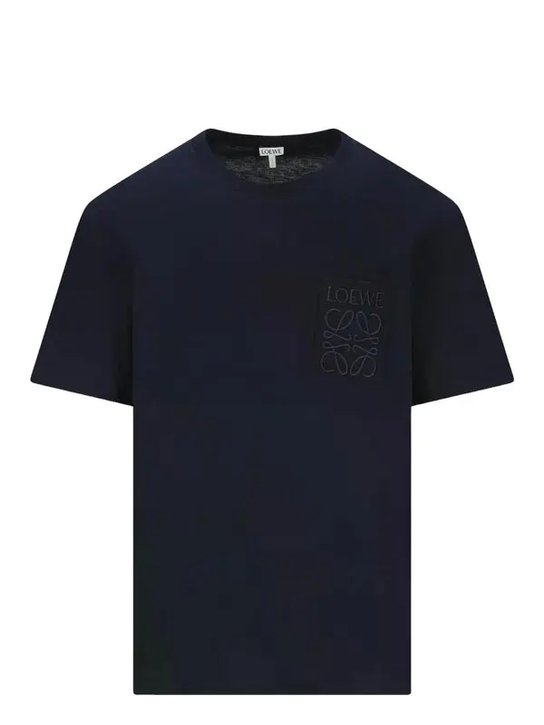 Loewe Logo-embroidered T-shirt - Blue