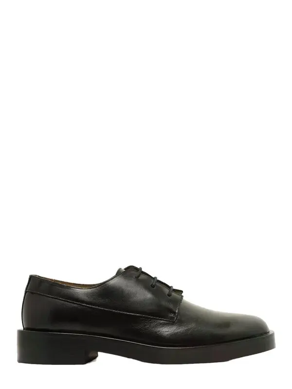 Calvin Klein Leather Lace-up Derby Shoes - Black