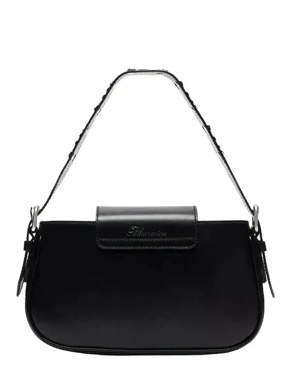 Blumarine Flower-embellished Shoulder Bag - Black