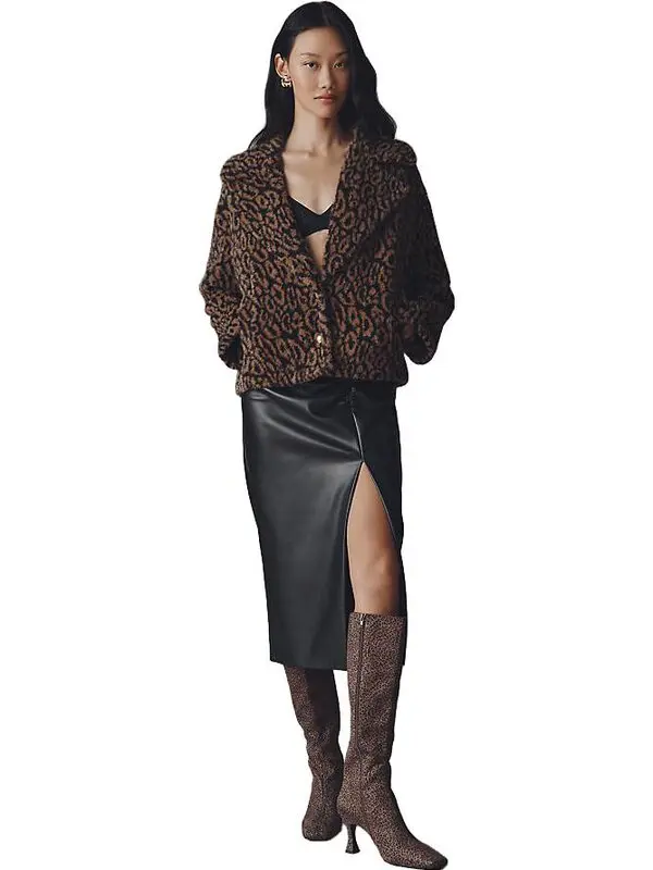Sanctuary Colette Knit Jacket - Leopard Mirage