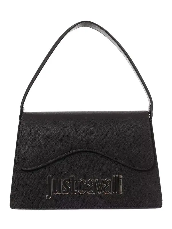 Just Cavalli Logo-lettering Shoulder Bag - Black