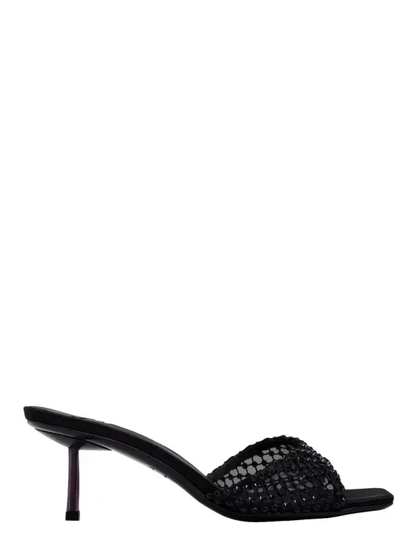 LE SILLA 70mm Gilda Mules - Black