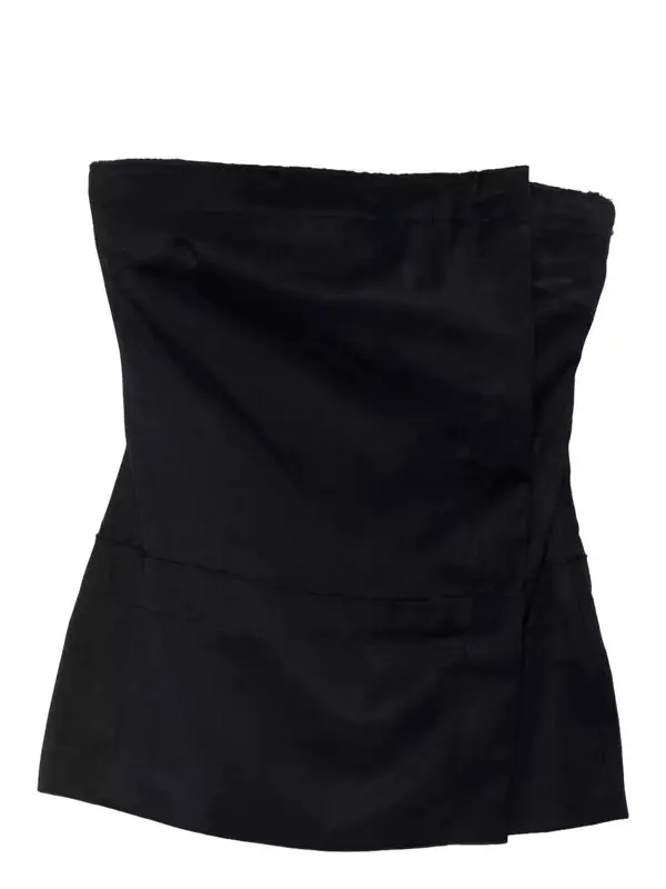 ENTIRE STUDIOS Asymmetrical Tube Top - Black