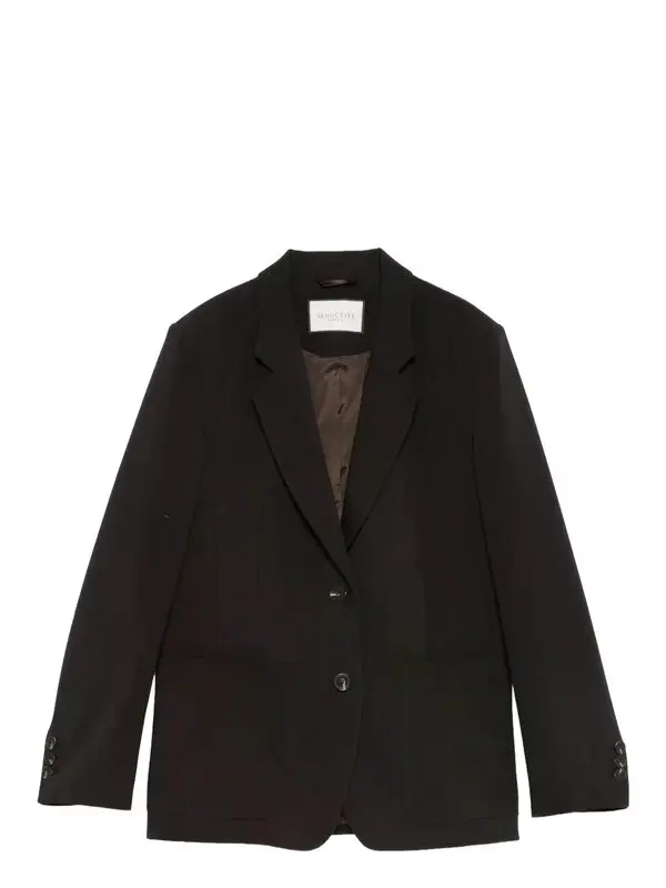 Seductive Three-button Blazer - Brown