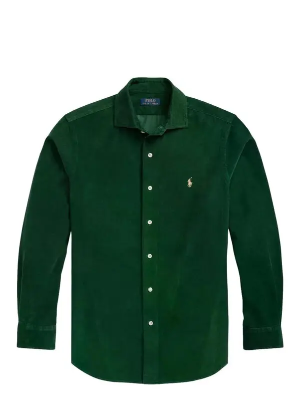 Polo Ralph Lauren Corduroy Embroidered-logo Shirt - Green