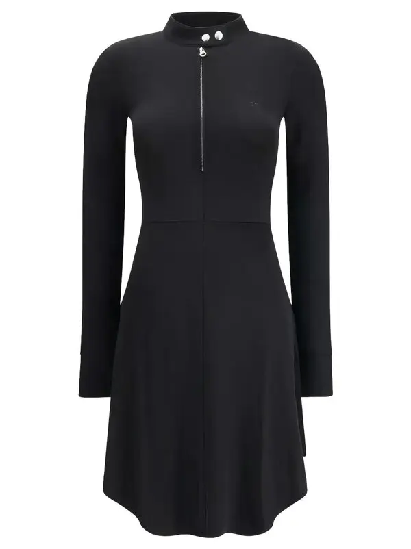 COURREGES Zip-fastening Mini Dress - Black