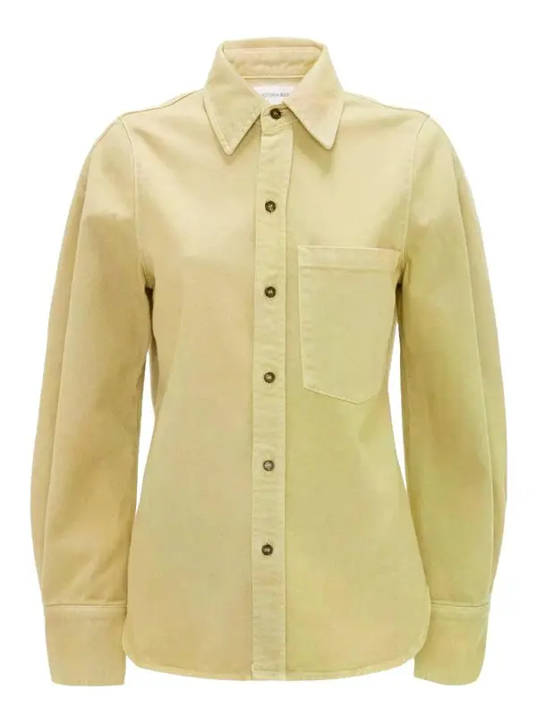 Victoria Beckham Button-cuff Shirt - Yellow