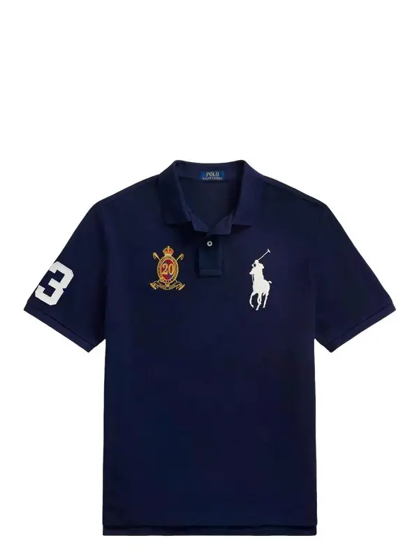 Polo Ralph Lauren Embroidered-logo Polo Shirt - Blue