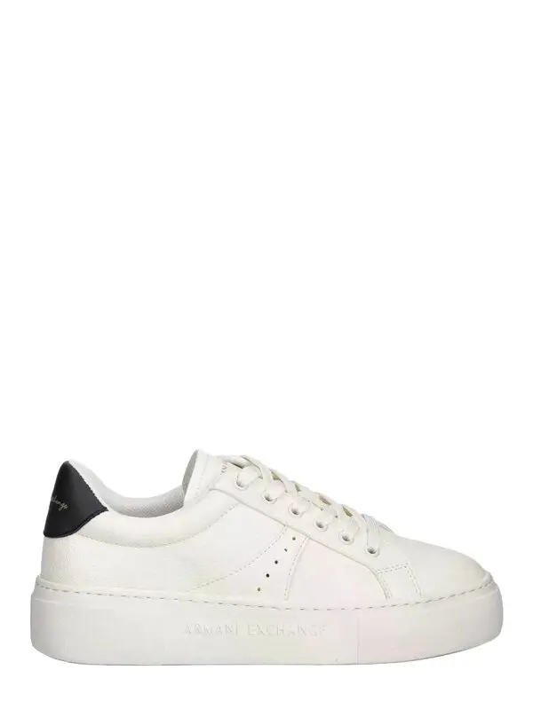 Armani Exchange Logo-embossed Sneakers - White
