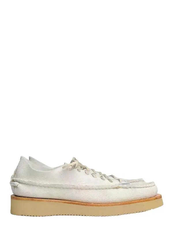 YUKETEN Suede Lace-up Shoes - White