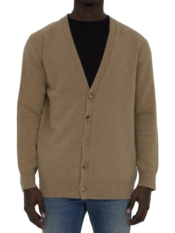 MAISON MARGIELA Wool Cardigan - Beige