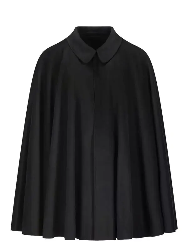 IL TABARRO Virgin Wool Cape - Black