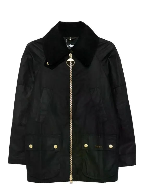 Barbour Allerston Cotton Wax Coat - Black