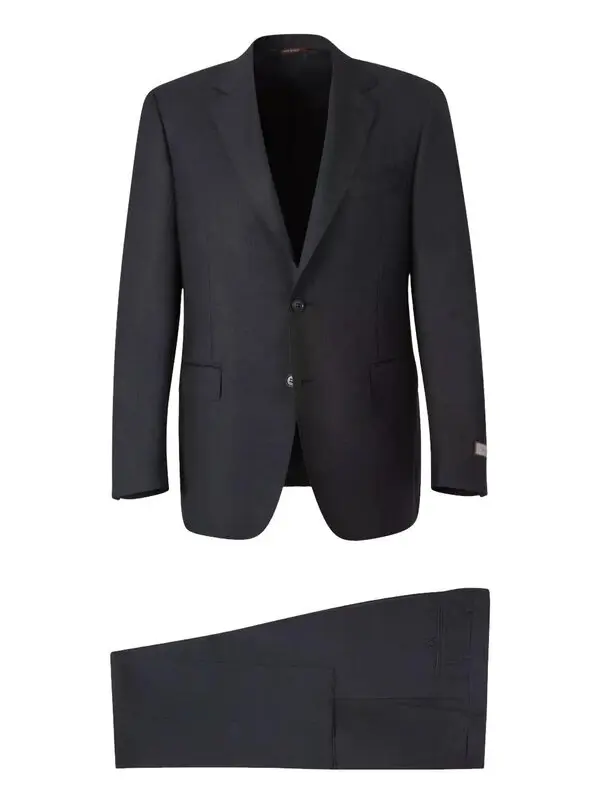 Canali Check-pattern Suit - Grey