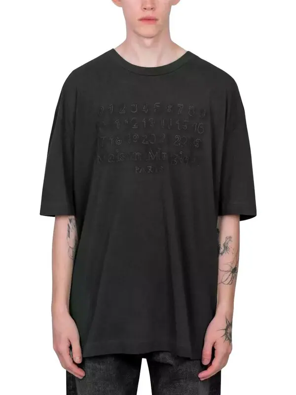 MAISON MARGIELA Logo-detail T-shirt - Grey