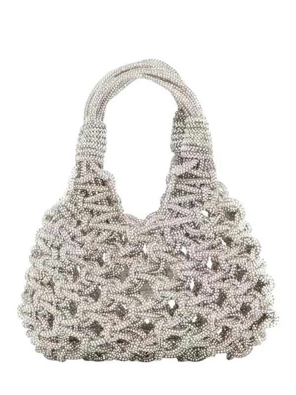 HIBOURAMA Vannifique Crystal-embellished Mini Bag - Silver