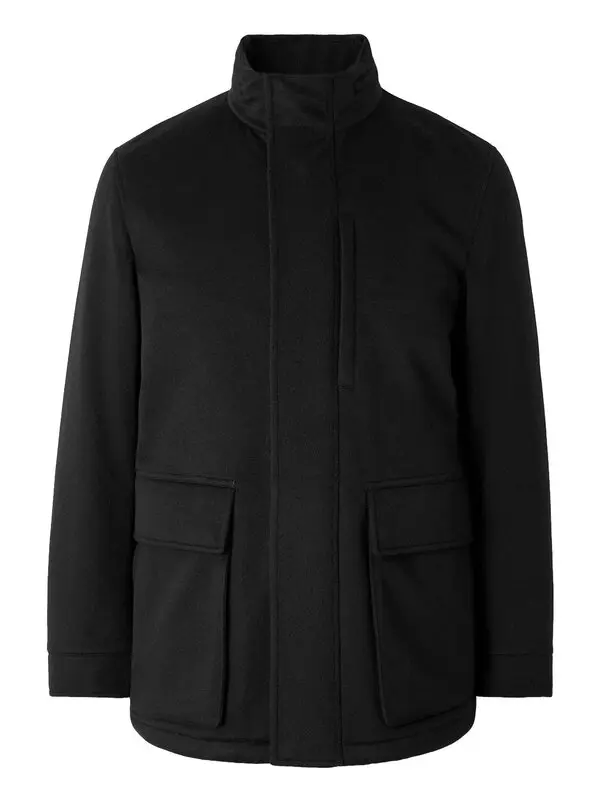 Zegna Cashmere Hooded Jacket - Black