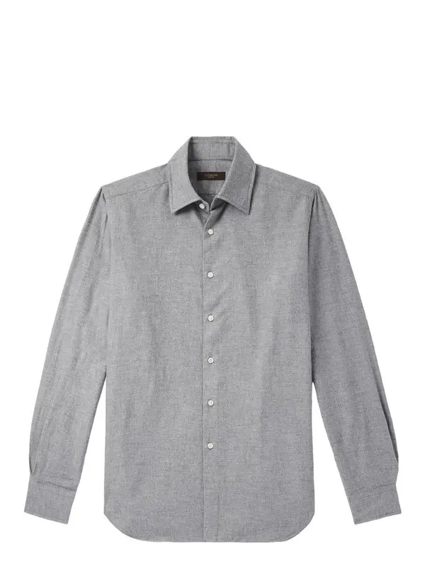 SLOWEAR Incotex Glanshirt Cotton-flannel Shirt - Gray