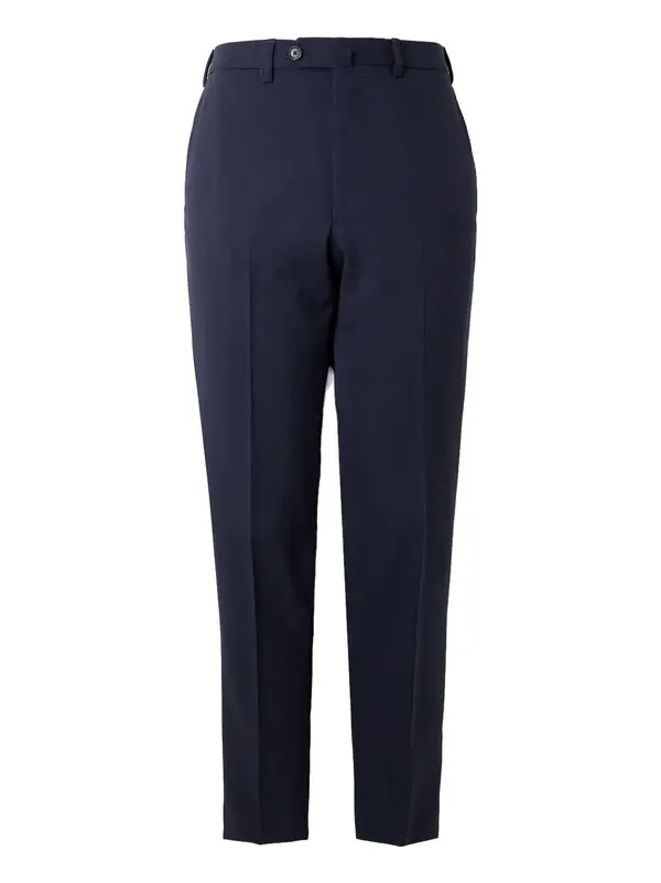 DE PETRILLO Slim-leg Virgin Wool Suit Trousers - Blue