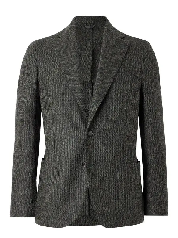 DE PETRILLO Posillipo Virgin Wool And Cashmere-blend Blazer - Green