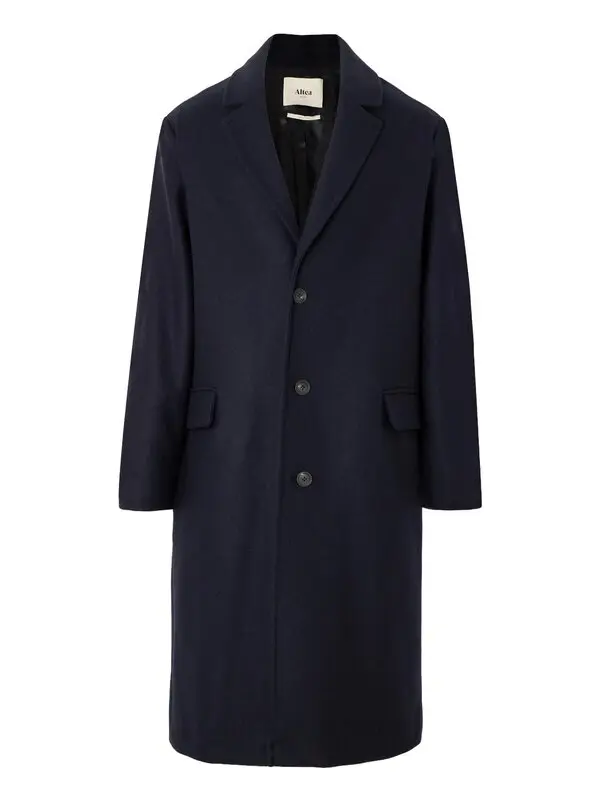 Altea Coleman Double-faced Wool-blend Overcoat - Blue