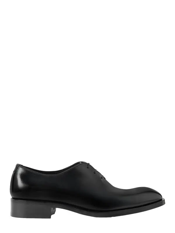 TOM FORD Glossed-leather Oxford Shoes - Black