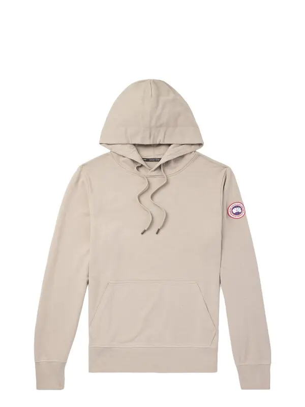 Canada Goose Huron Logo Appliquéd Hoodie - Gray