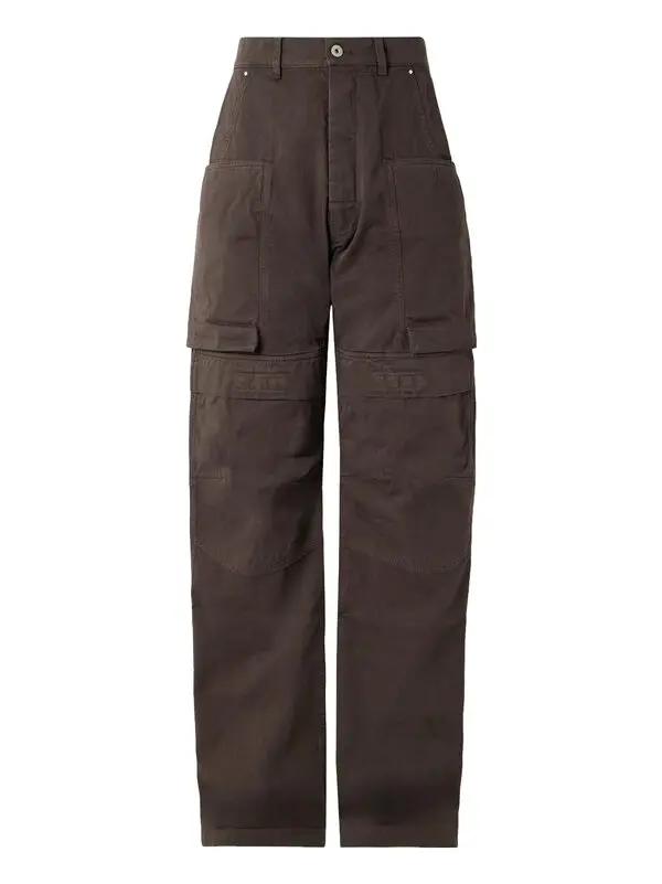 Rick Owens Stefan Wide-leg Cargo Trousers - Brown