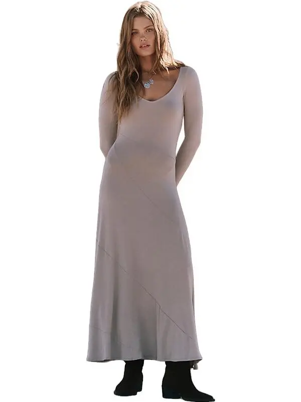 Free People Tatiana Maxi Dress - Silver