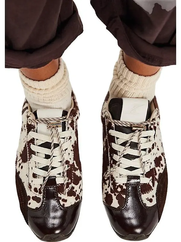 BRONX Veda Court Sneakers - Coffee Beans/off White