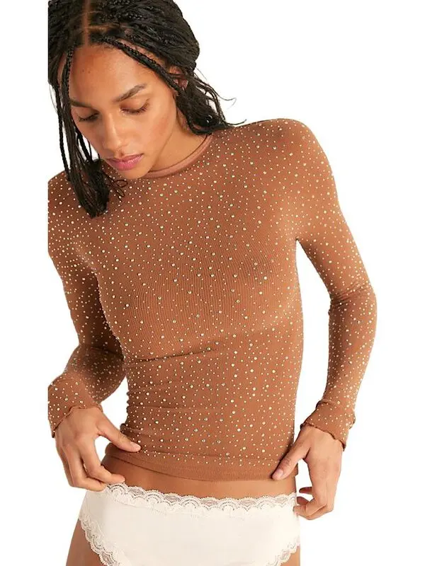 Free People Night Sky Long Sleeve - Argan Oil