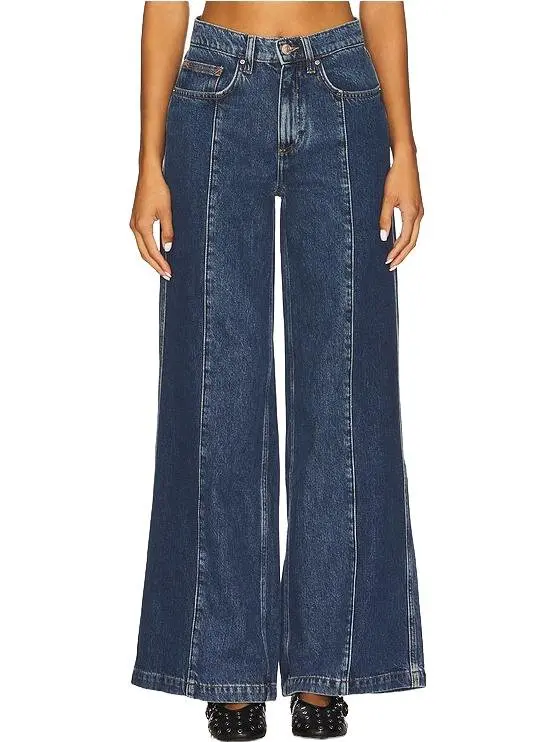 SEVENTY + MOCHI Two Tone Bay Wide Leg Jeans - Phoenix