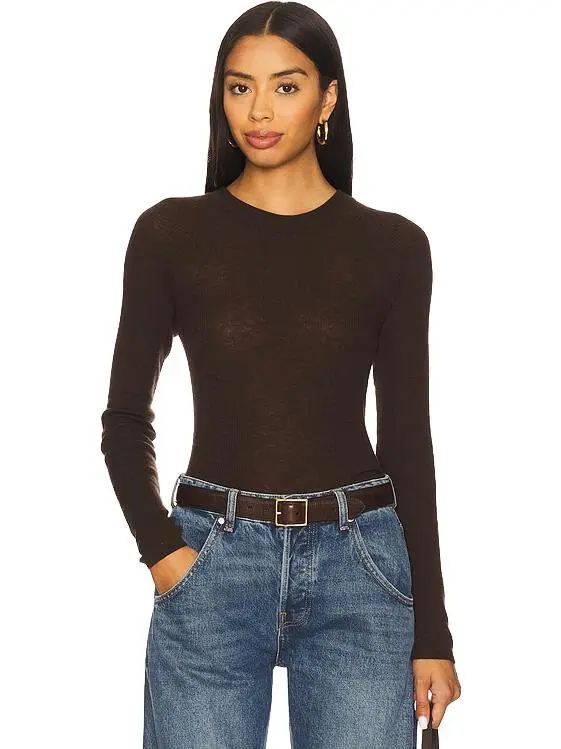 PISTOLA Juno Featherweight Sweater - Mocha