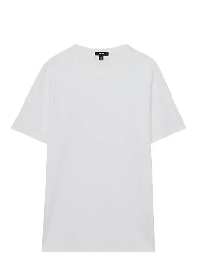 REISS Count Crewneck Short-sleeve Cotton T-shirt - White