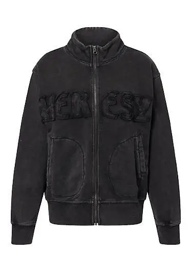 HERESY Embroidered-logo Cotton Jacket - Black