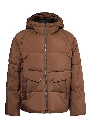 Paul Smith Logo-patch Puffer Jacket - Brown