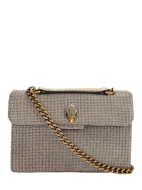 Kurt Geiger Kensington Woven Cross-body Bag - Beige