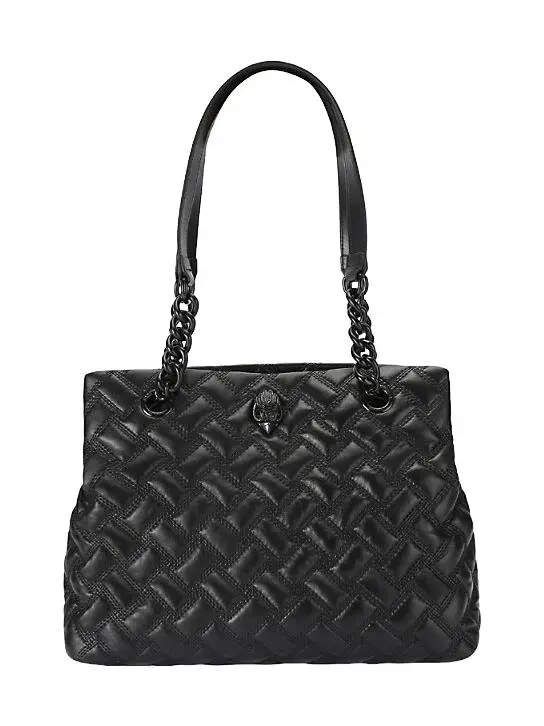Kurt Geiger Kensington Quilted Leather Tote Bag - Black