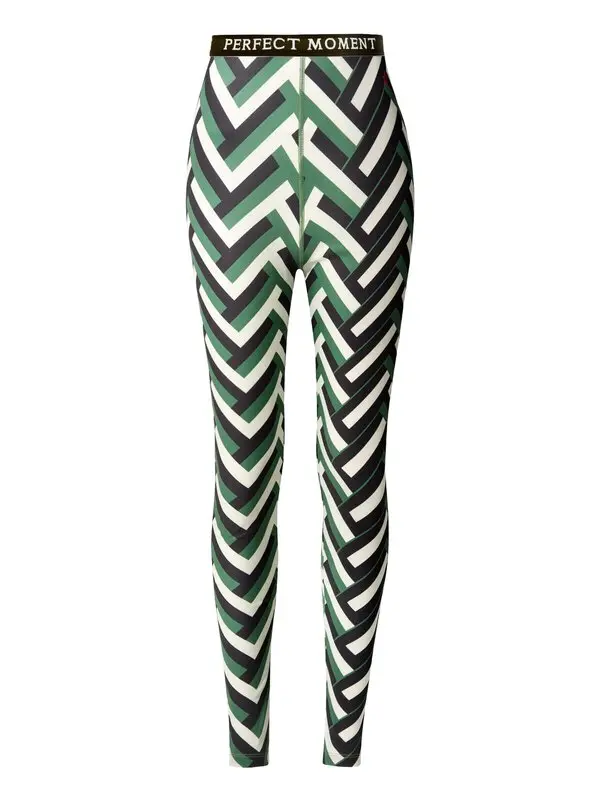 Perfect Moment Base Layer Leggings - Waffle-green