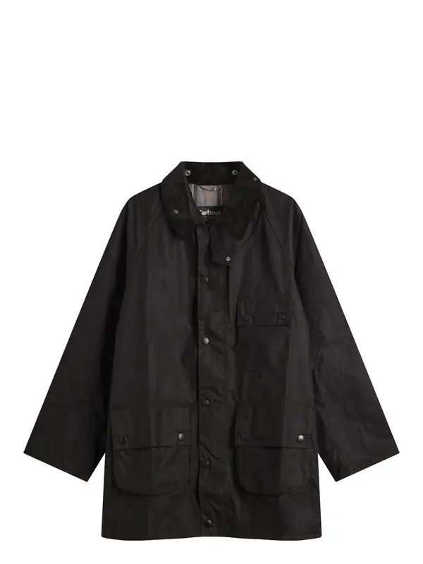 Barbour Os Solway Wax Jacket - Black